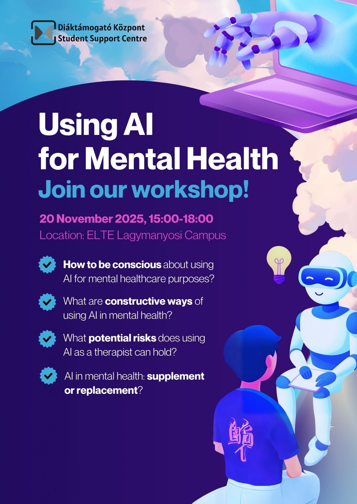 Using AI for Mental Health workshop – Student Counselling